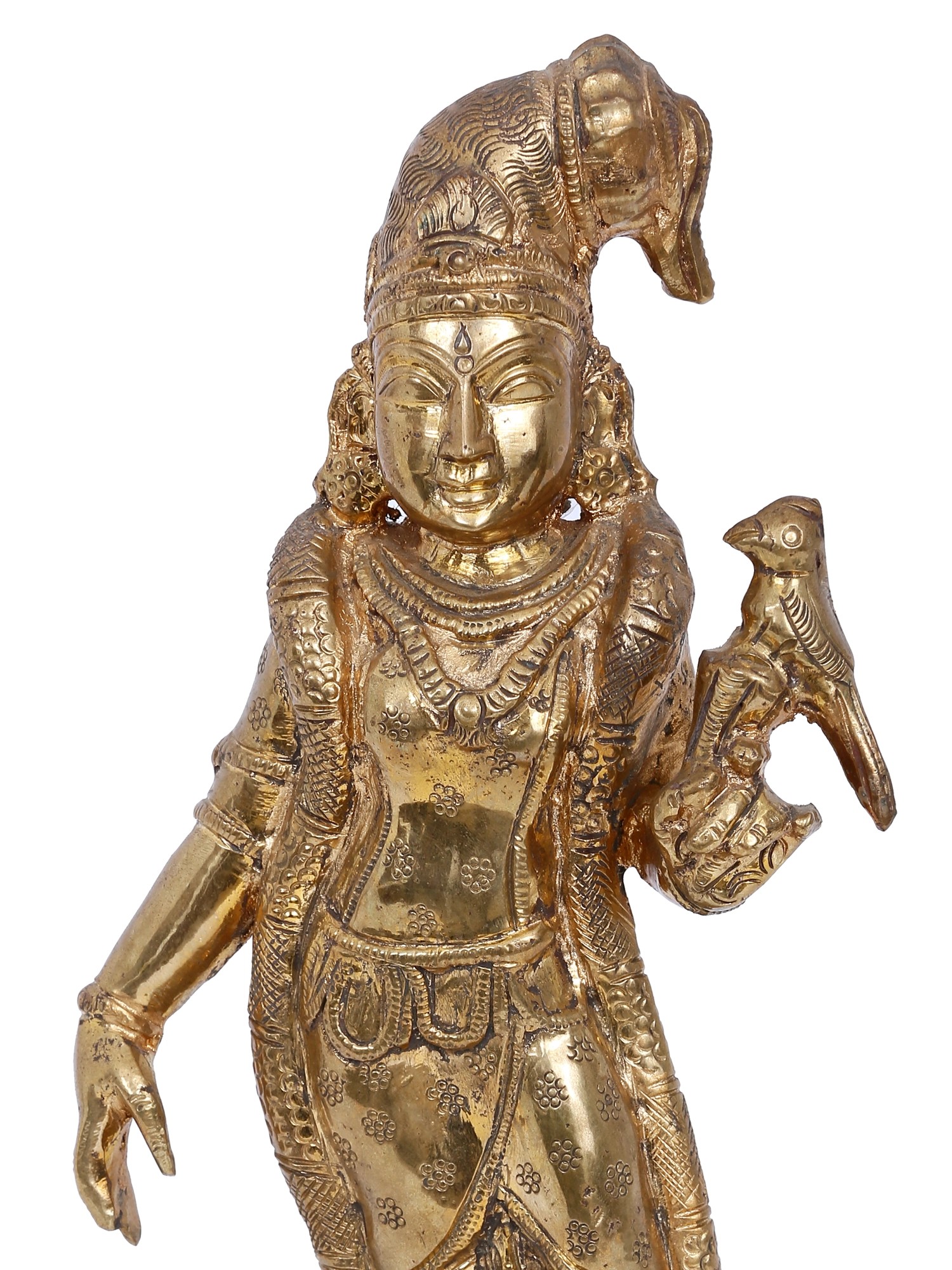 11'' Goddess Andal Bronze Statue | Madhuchista Vidhana (Lost-Wax ...