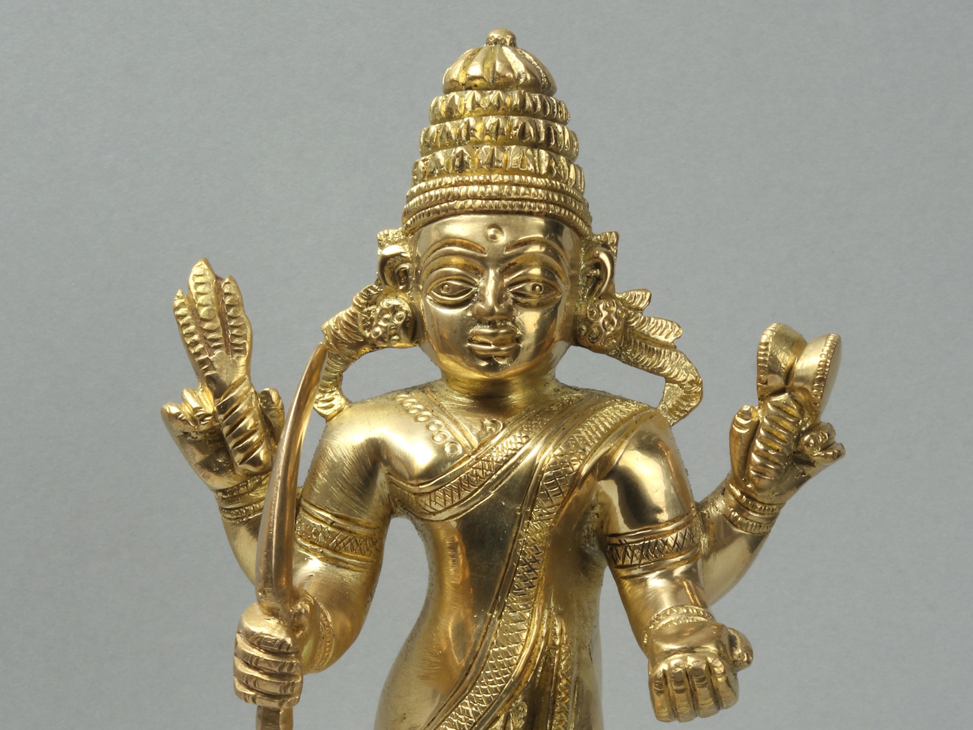 6'' Standing Goddess Mariamman | Brass Statue | Exotic India Art