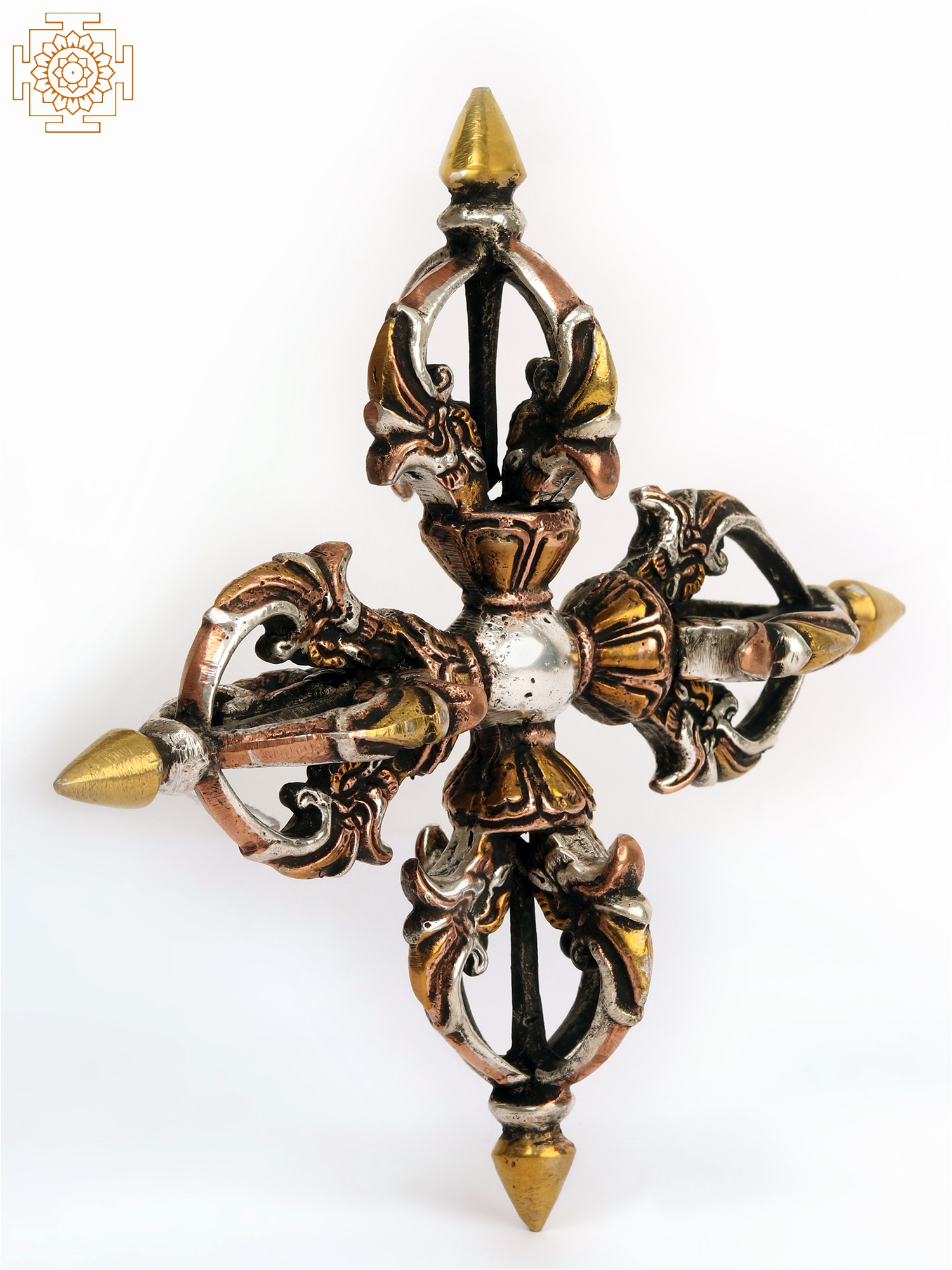 5" Tibetan Buddhist Vishva-Vajra (Double Dorje) | Exotic India Art