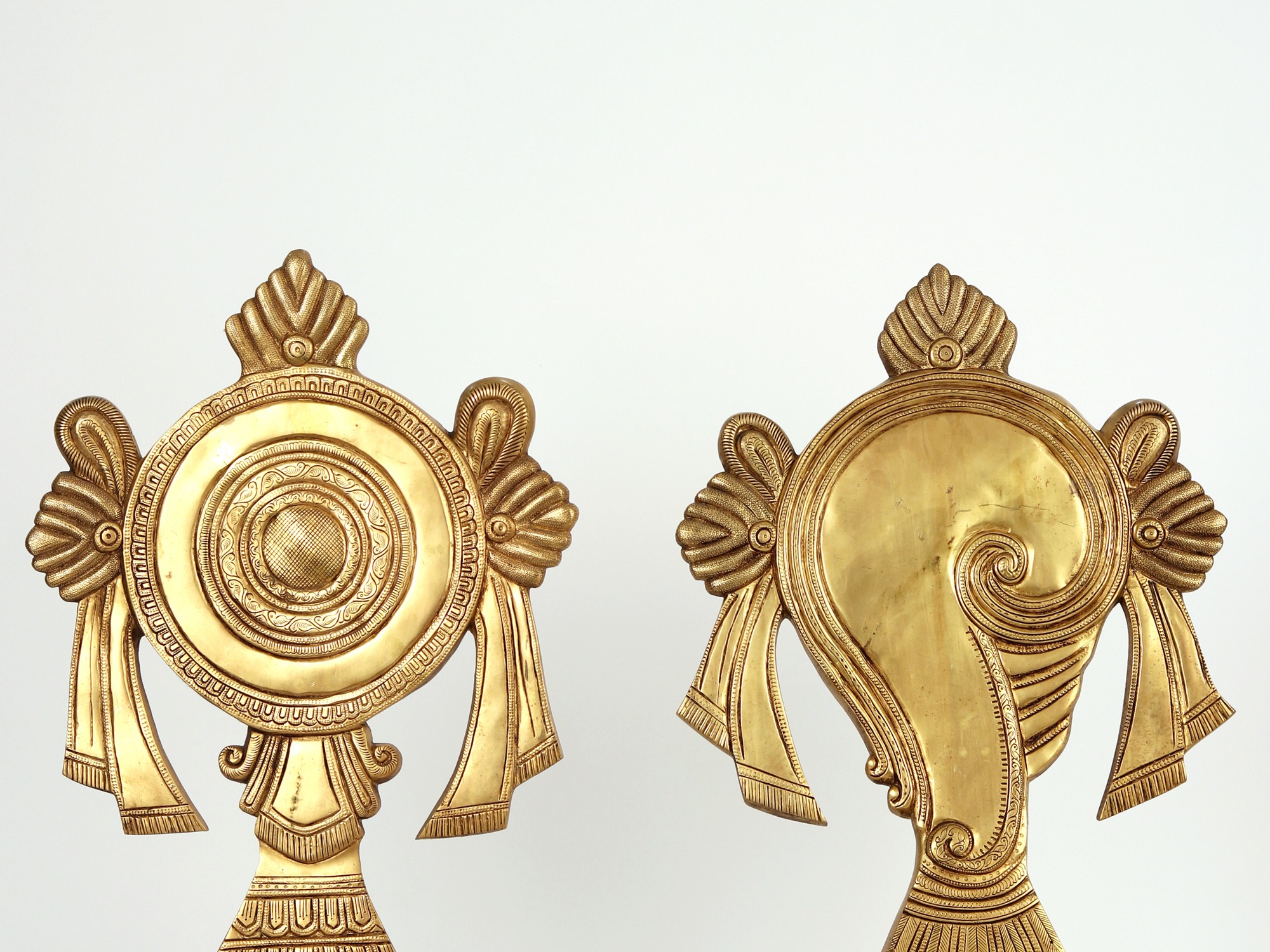 23" Vaishnava Symbol Set | Brass Statue | Exotic India Art