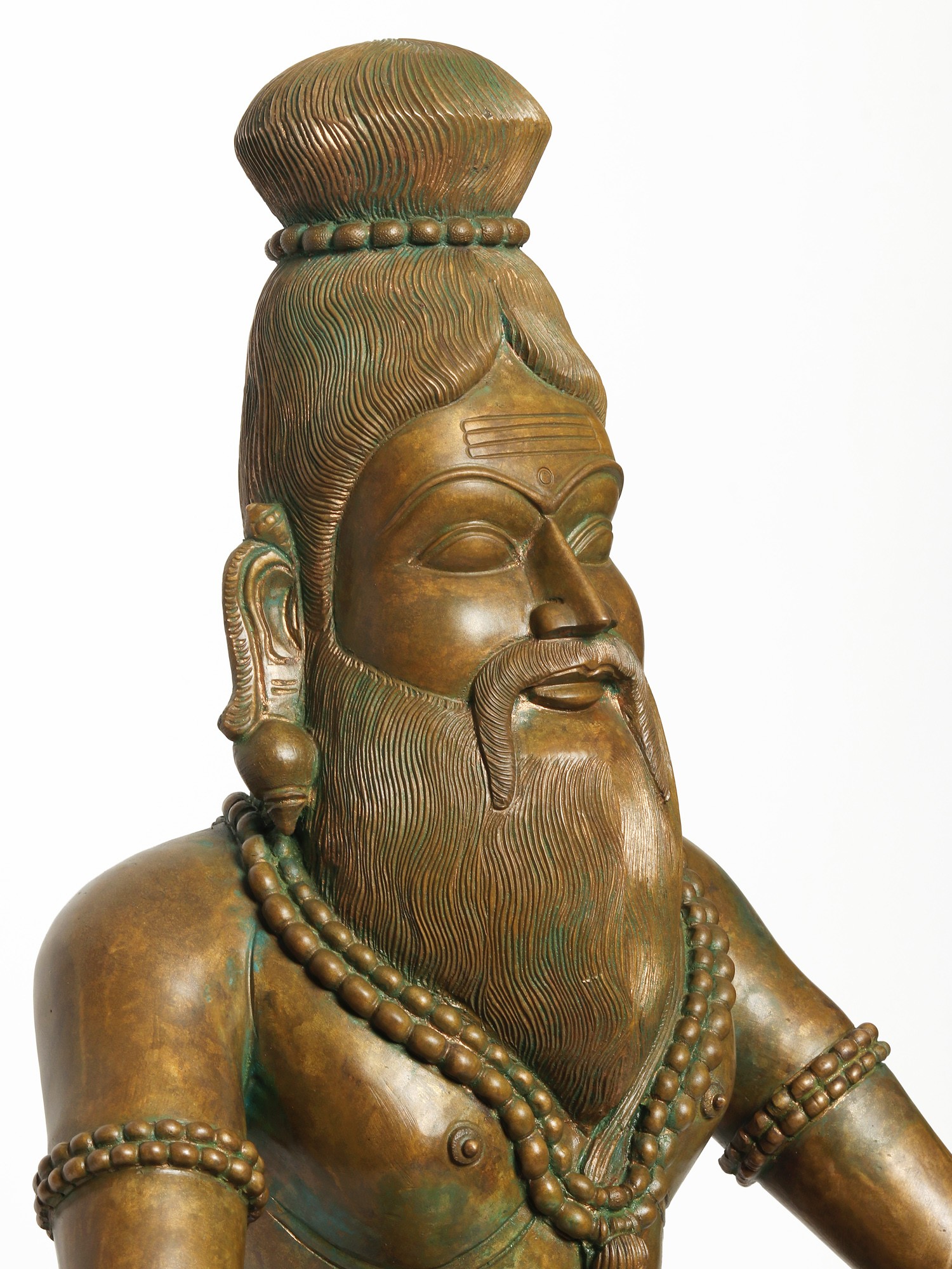 25" The Tamil Siddha Tirumular Bronze Statue | Exotic India Art