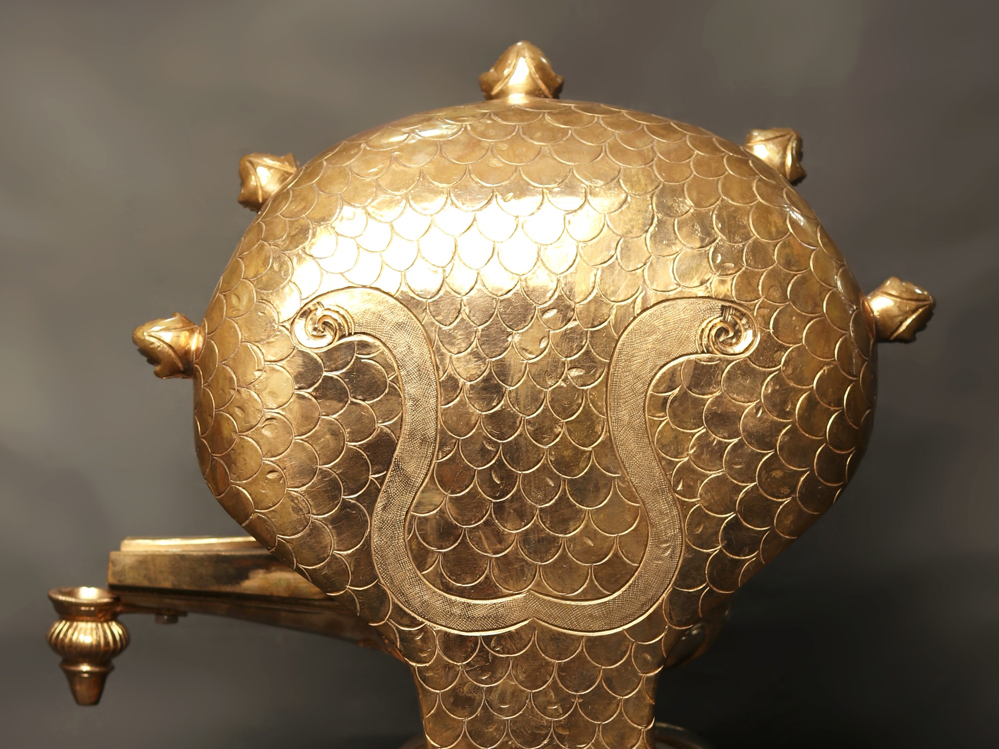 Shivalingam with Five Hooded Crowning Serpent Bronze Statue | Exotic ...