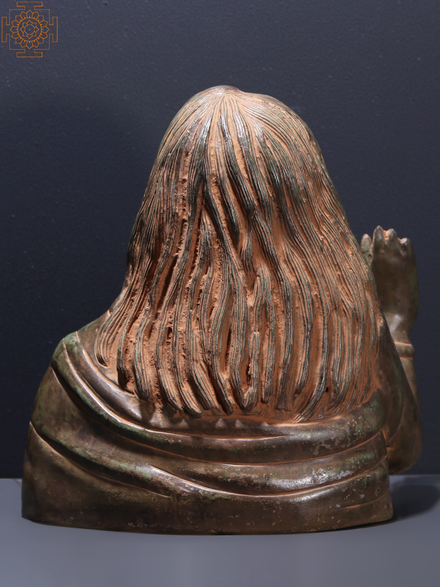 9" Mantradrashta Rishi (Vedic Seer) | Brass Sculpture | Exotic India Art