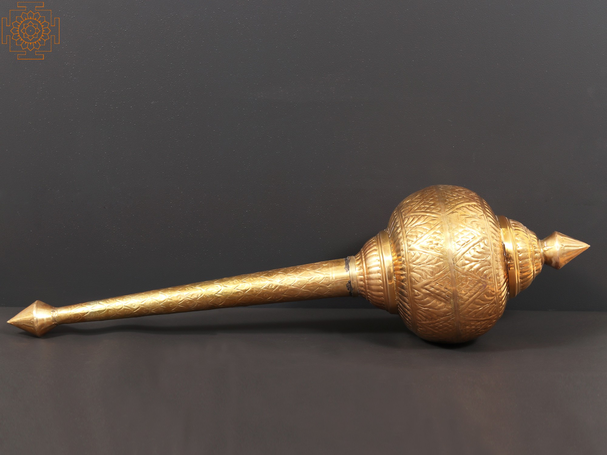 Brass Lord Hanuman Weapon - Mace (Gada) | Exotic India Art
