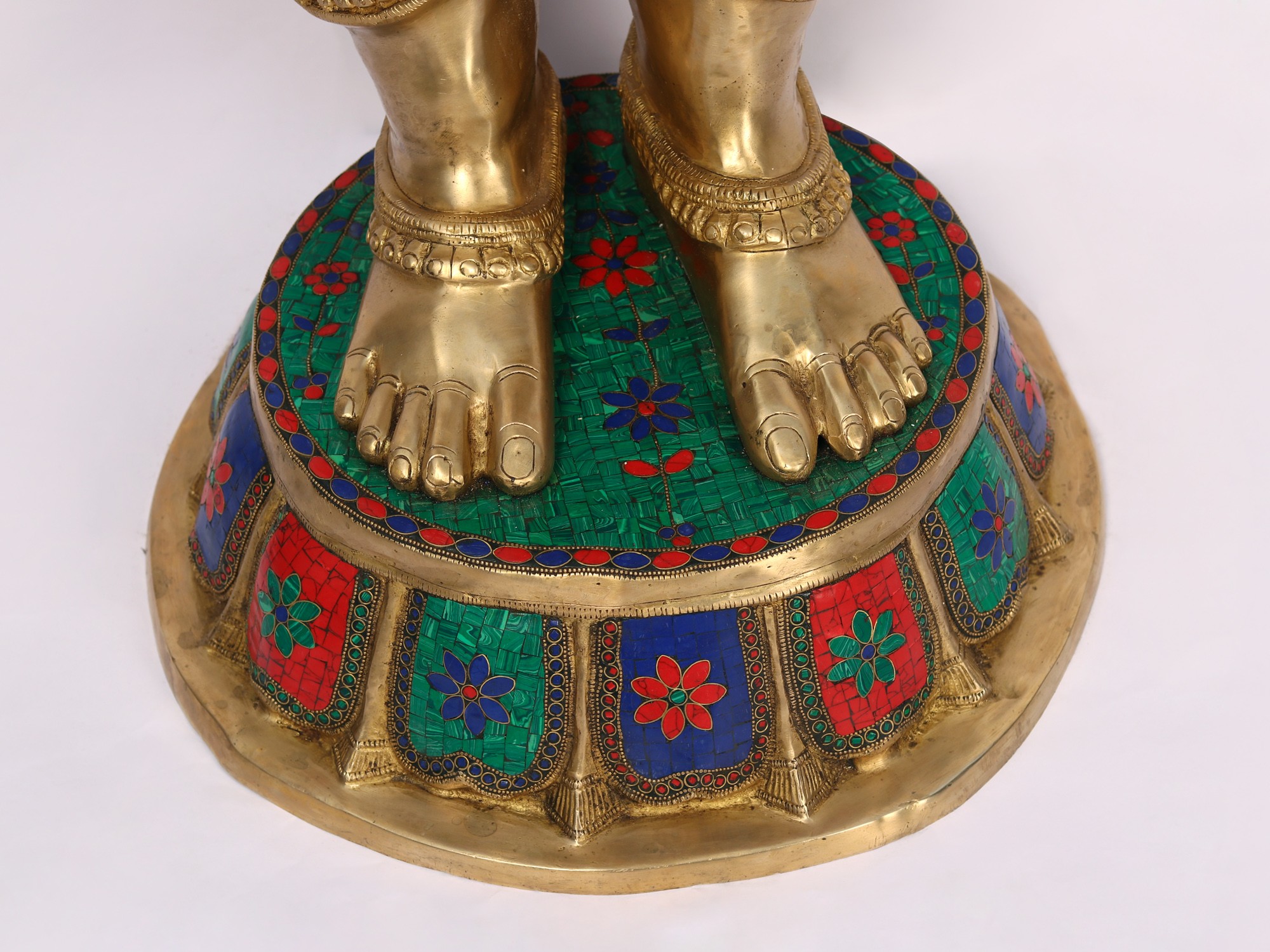 72" Large Brass Namaste Lady (Anjali Mudra) | Brass Statue | Exotic ...