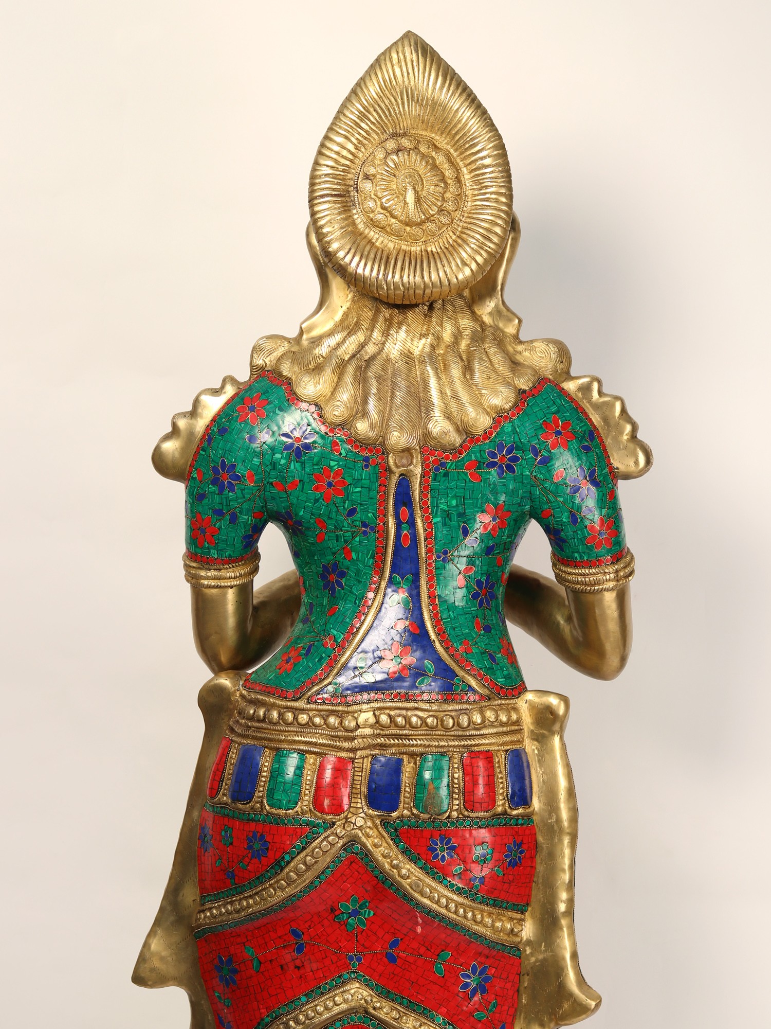 72" Large Brass Namaste Lady (Anjali Mudra) | Brass Statue | Exotic ...