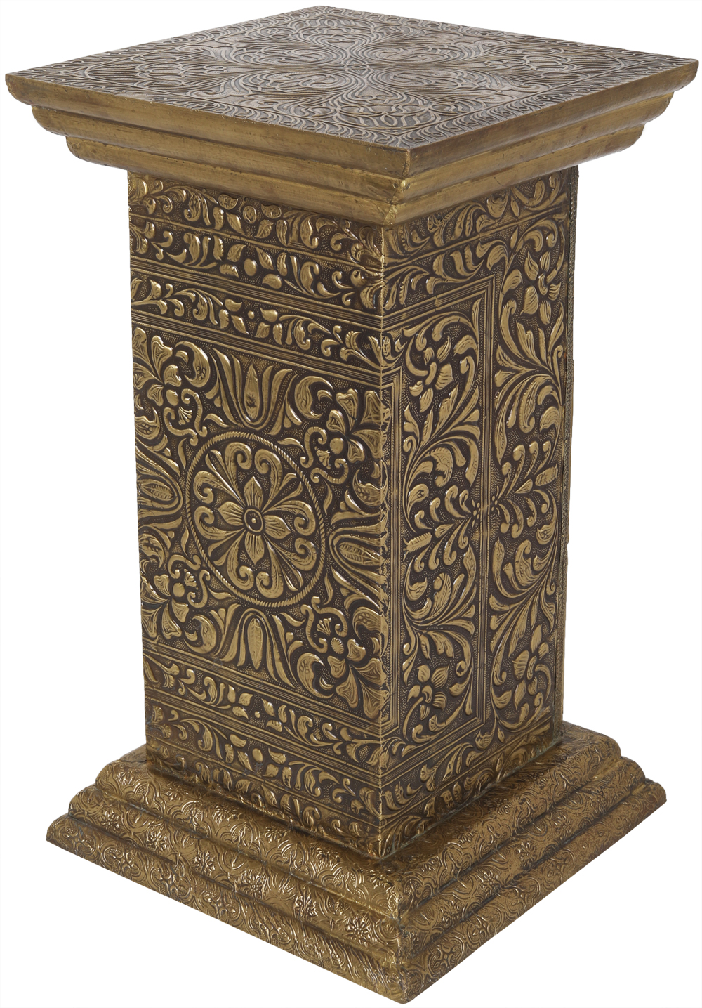 Finely Fully Decorated Pedestal | Exotic India Art