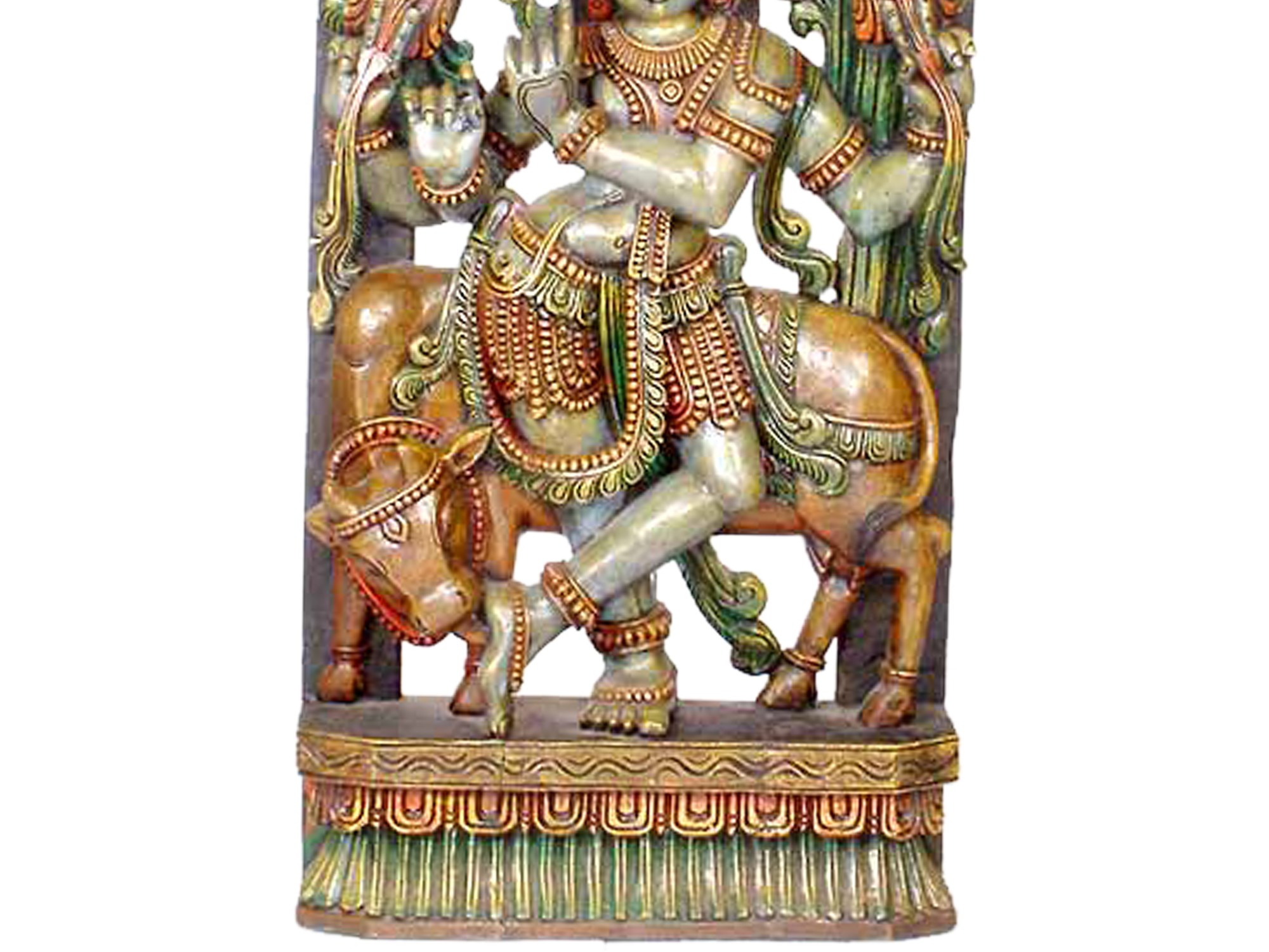 Venugopal Krishna | Wood Statue | Exotic India Art