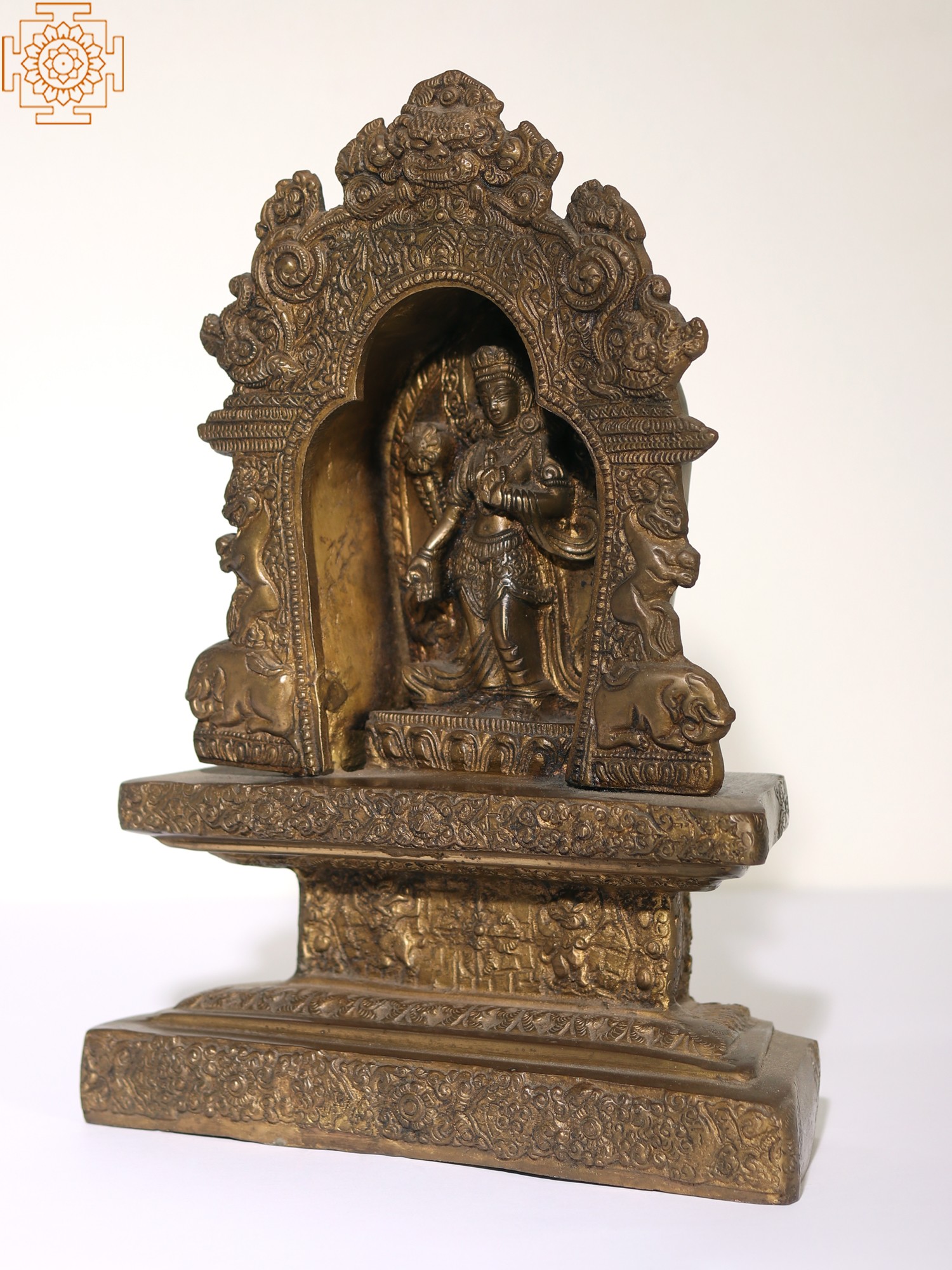 11" Brass Temple of Goddess Tara Statue | Handmade | Made in India ...