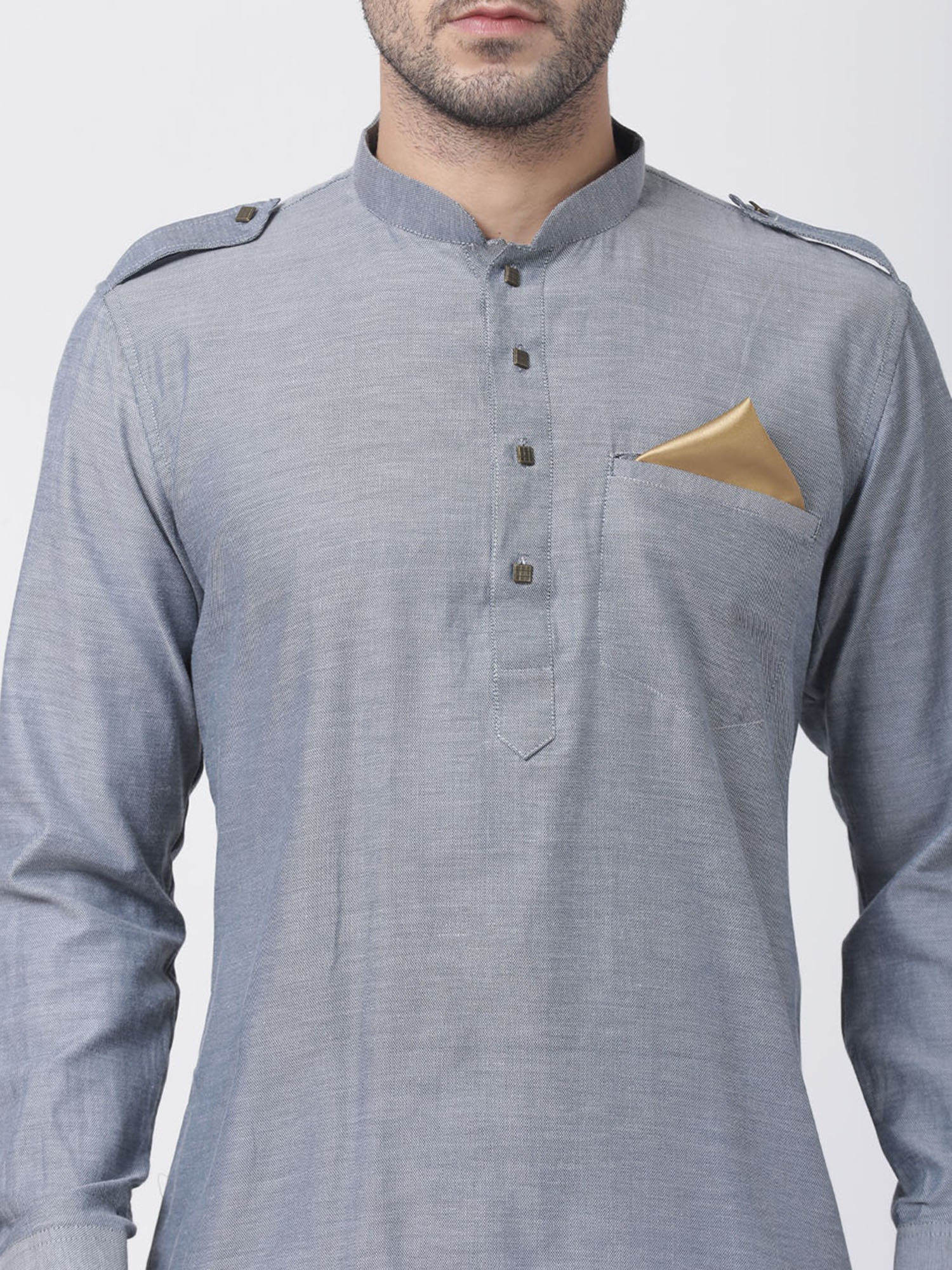 Cotton Blend Pathani Style Kurta with Cowl Pattern Patiala Style Dhoti ...