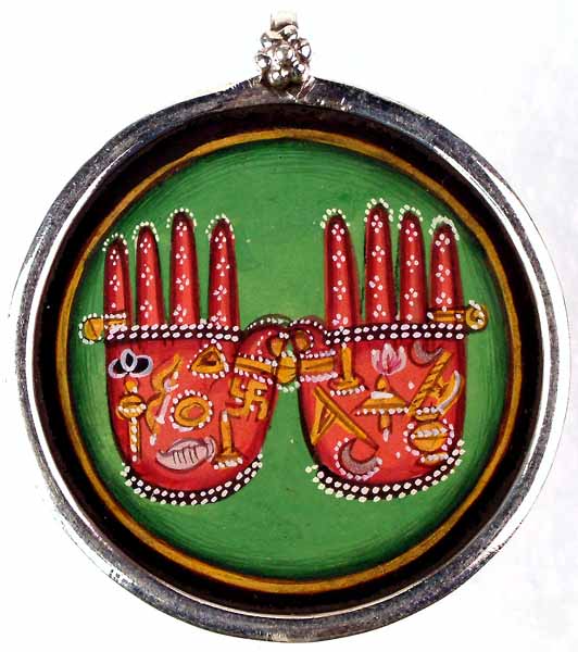 The Lotus Hands of Lord Vishnu | Exotic India Art