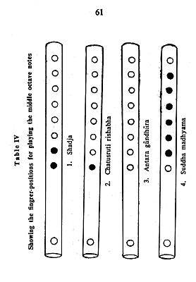The Flute (With Notation) | Exotic India Art