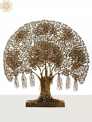 57" Brass Super Large Tree of Life | Exotic India Art