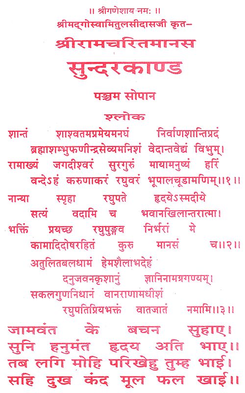 सुन्दरकाण्ड - Sundar Kanda | Exotic India Art