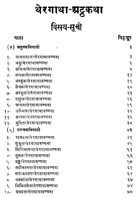 थेरगाथा अट्ठकथा - Theragatha Atthakatha in Pali (An Old and Rare Book ...
