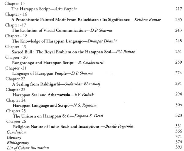 Decipherment of Harappan Script (Set of 2 Volumes) | Exotic India Art