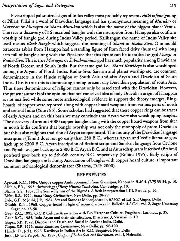 Decipherment of Harappan Script (Set of 2 Volumes) | Exotic India Art