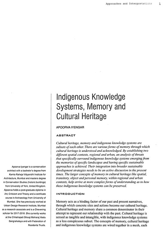 Traditional Knowledge Systems and Cultural Heritage | Exotic India Art