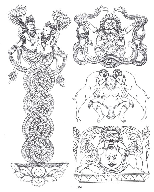 Newar Traditional Motifs and Designs | Exotic India Art