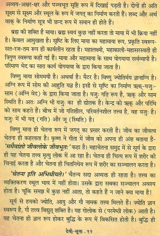 देवी-सूक्त: Devi Sukta | Exotic India Art