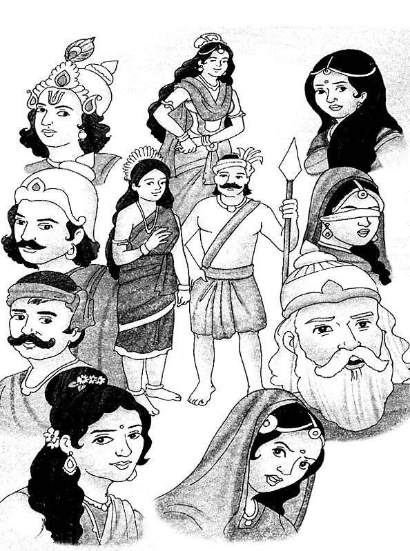 पितामह भीष्म: Pitamaha Bhishma (In Theatrical Form) | Exotic India Art