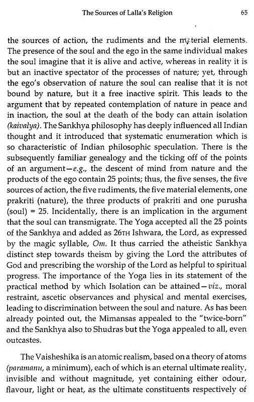 The Word of Lalla (Also known as Laleshwari, Lalla Yogeshwari ...