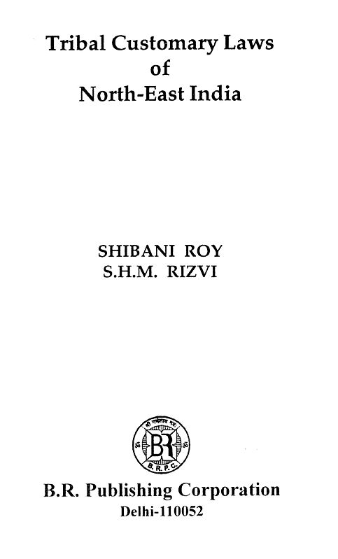 Tribal Customary Laws of North-East India | Exotic India Art