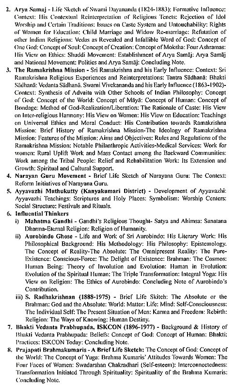 Towards Understanding Modern Religious and Secular Movements in India ...