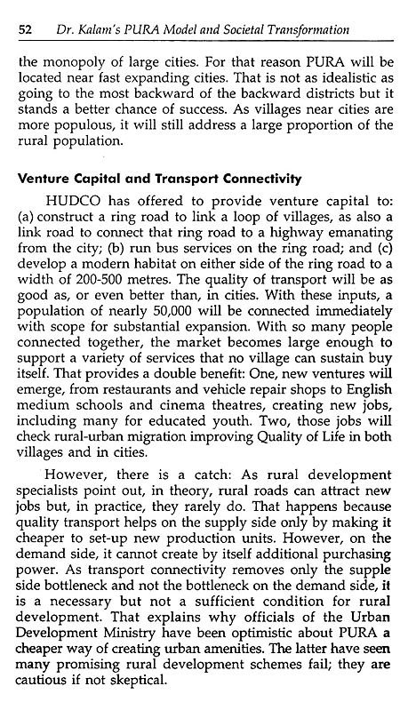 Dr. Kalam's PURA Model and Societal Transformation: Providing Urban ...