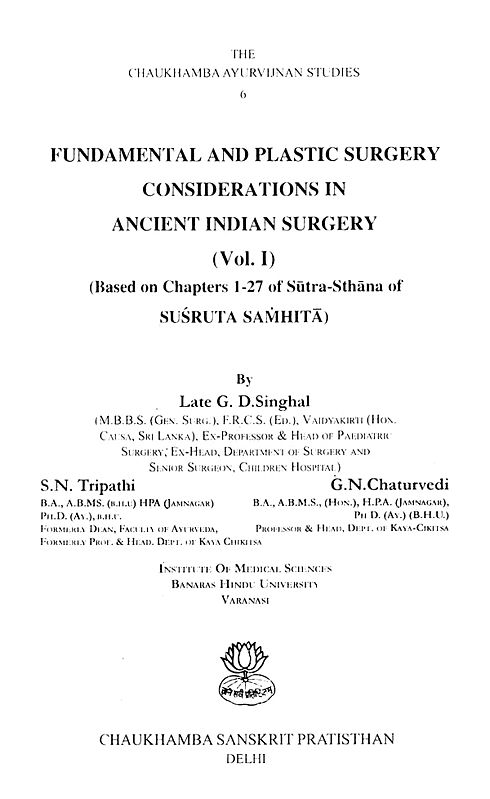 Ancient Indian Surgery- Fundamental and Plastic Surgery Based on ...