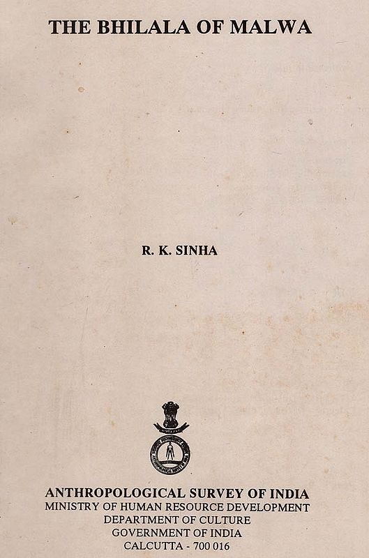 The Bhilala of Malwa (An Old and Rare Book) | Exotic India Art