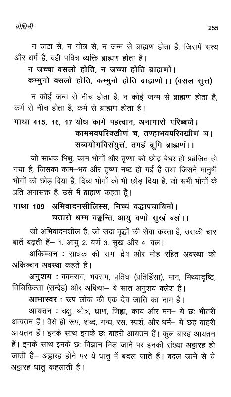 धम्मपद (मूल पाली, शब्दार्थ, हिंदी अनुवाद और विशेष अर्थ)- Dhammapada ...