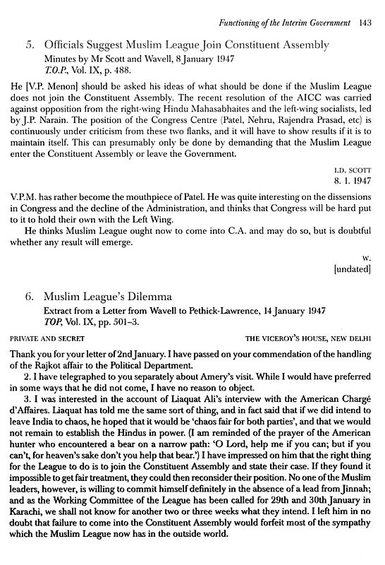 Towards Freedom: Documents on the Movement for Independence in India ...