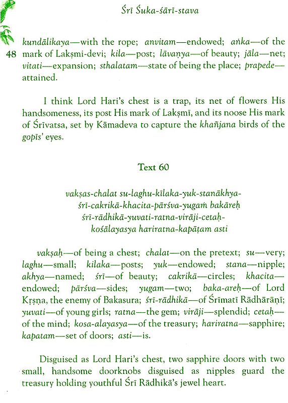 Sri Suka-Sari-Stava | Exotic India Art