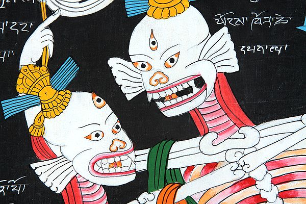 The Citipati - The Lord or Master of the Cemetery | Exotic India Art