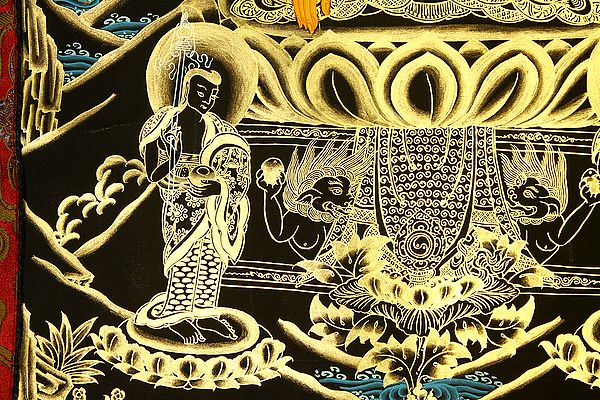 The Buddha Shakyamuni with His Chief Disciples Sariputra and ...