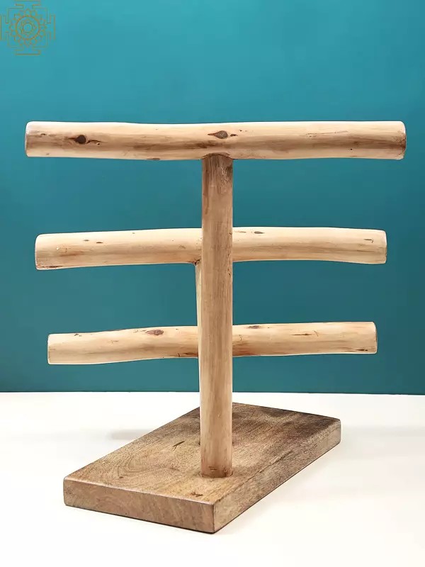 Vintage Wooden Bangle Stand | Handmade | Exotic India Art