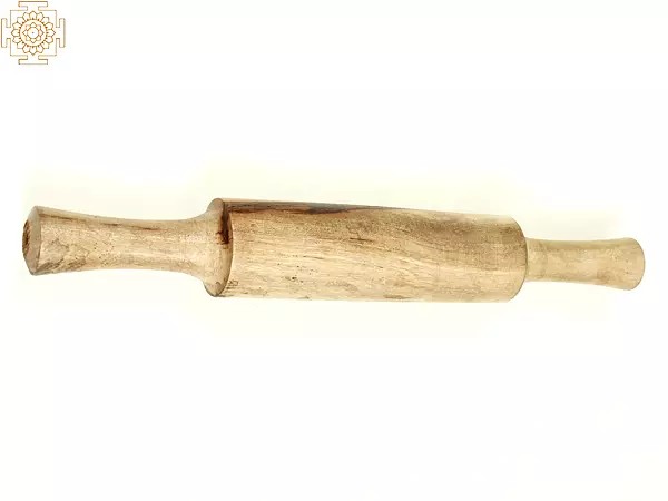12" Roti Belan | Wooden Chapati Roller | Exotic India Art