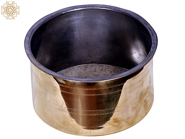 7" Brass Traditional Patila | Handmade Traditional Cooking Utensil ...