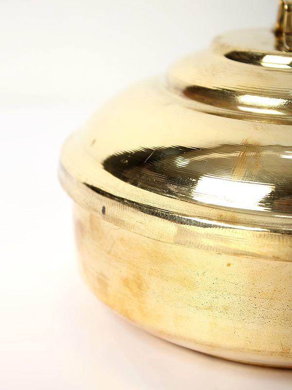 Bronze Container with Handle (Multiple Size) | Exotic India Art