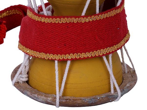 8" Jackfruit Wood Udukkai | Musical Instrument | Exotic India Art