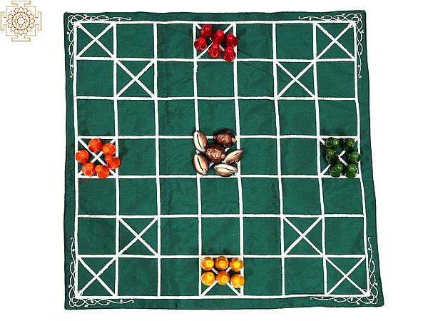 7 House Chowka Bara | Traditional Games | Exotic India Art