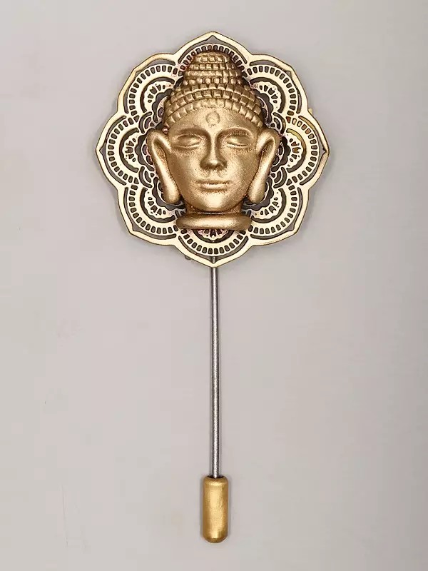 Buddha Brooch and Buddha Lapel Pin with Sun Cufflinks Set | Exotic ...