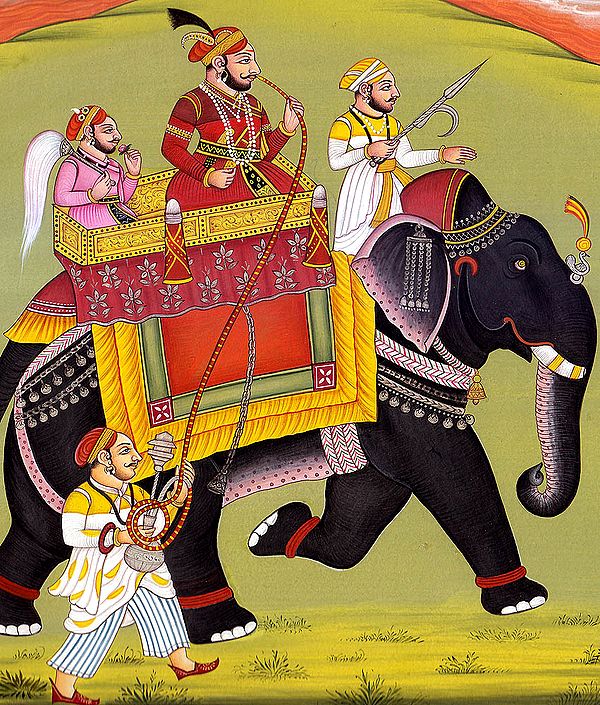 Royal Procession | Exotic India Art