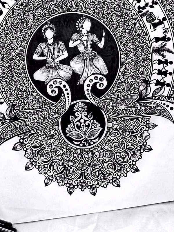 Bharatanatyam Dance | Designer Mandala Art by Shivani Patra | Exotic ...