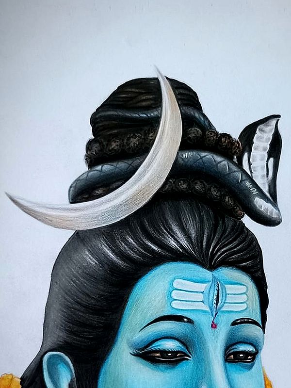 Beautiful Painting of Mahadev | Color Pencil Art by Sunil Kumar ...