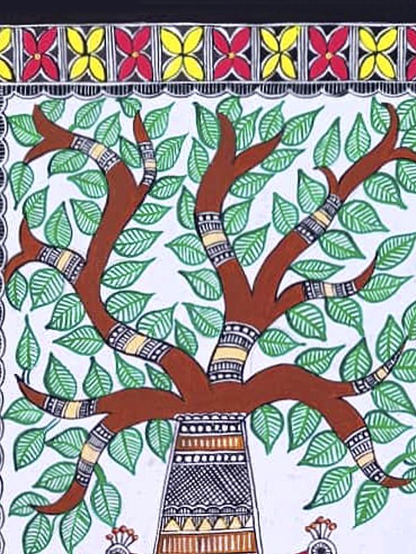 Tree of Life - Madhubani Painting | Acrylic on Canvas | By Muskan ...