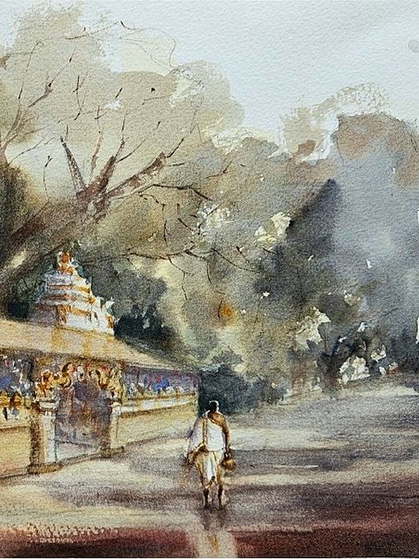 The Devotee | Painting By Anita Alvares Bhatia | Exotic India Art