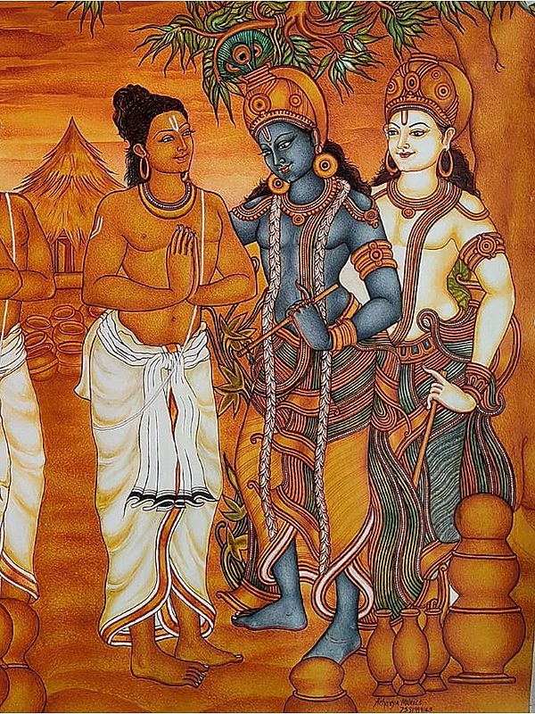 Lord Krishna Meets The Pancha Pandavas for The First Time | Kerala ...