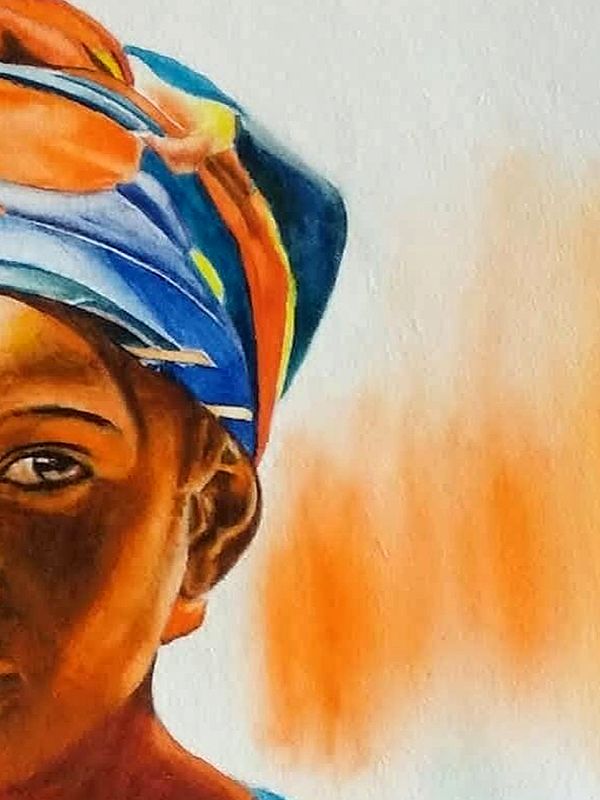 Beauty In The Eyes of Beholder | Painting by Akshay Dighe | Exotic India Art